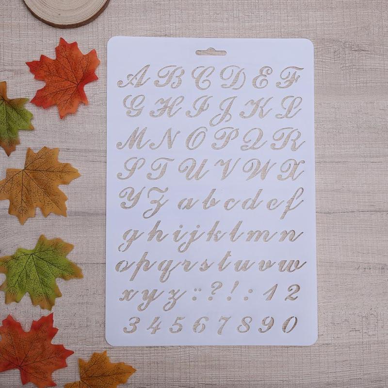 1pcs Plastic Lettering Stencil for DIY Scrapbookin... – Vicedeal