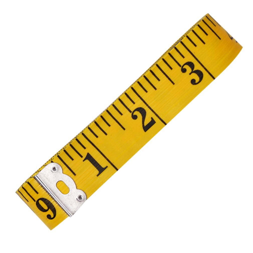 Yellow large leather tape measure metric inch soft... – Grandado
