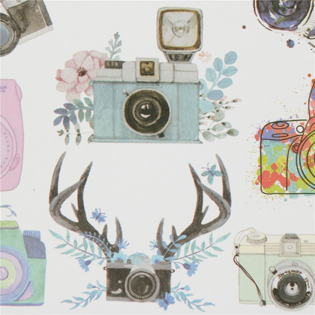 DIY Camera Adhesive Paper Sticker Handmade Photo A... – Grandado