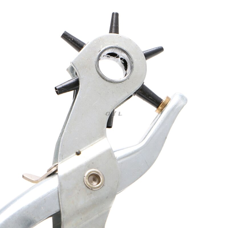 Revolving Lederen Horloge Band Riem Oogje Gat Punc... – Grandado