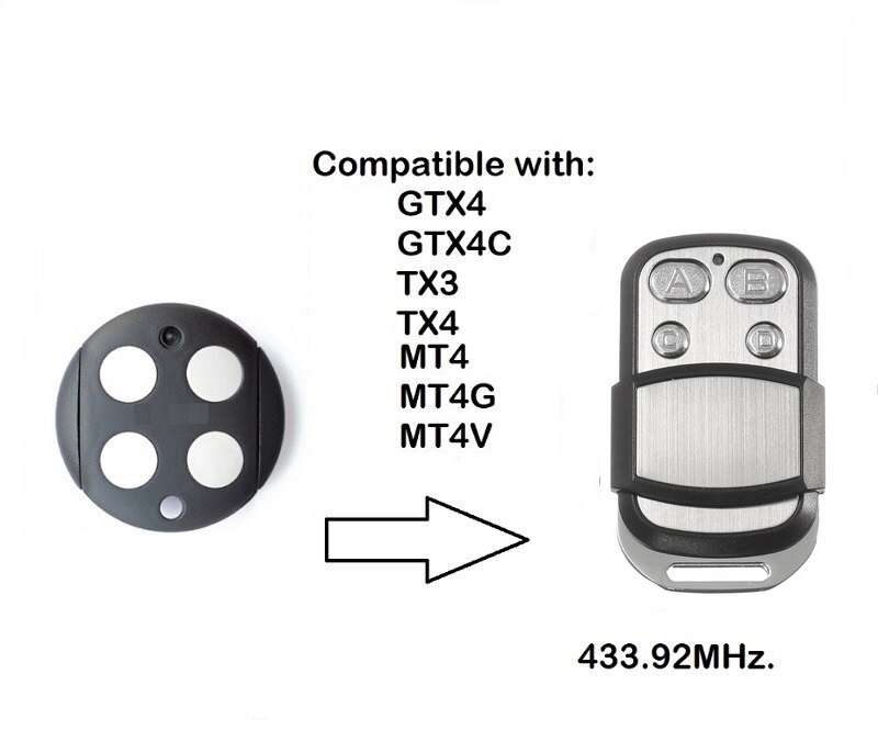 The remote for GTX4, GTX4C,TX4 garage door compati... – Vicedeal