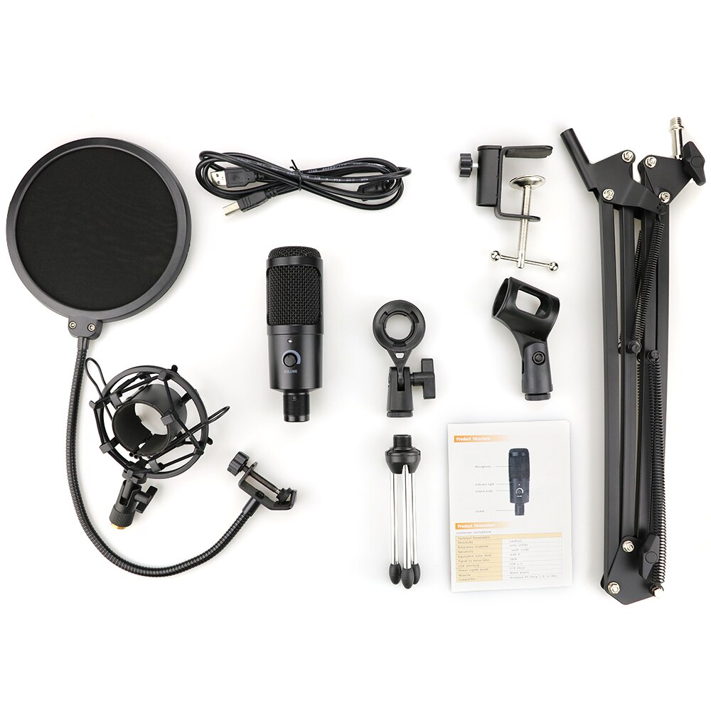 Condenser Microphone Karaoke USB Microphone for Co... – Vicedeal