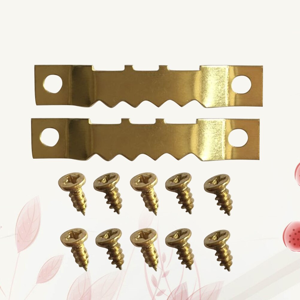 10 Set Hangers And Screws Set Double Hole Wall Mou... – Grandado