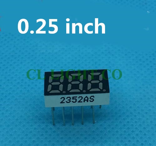 RED 7 Segment display 3 Bit Digital Tube 0.25 inch... – Vicedeal