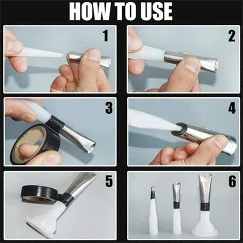 Big Caulking Finisher, 14Pcs Caulk Nozzle Applicat... – Grandado