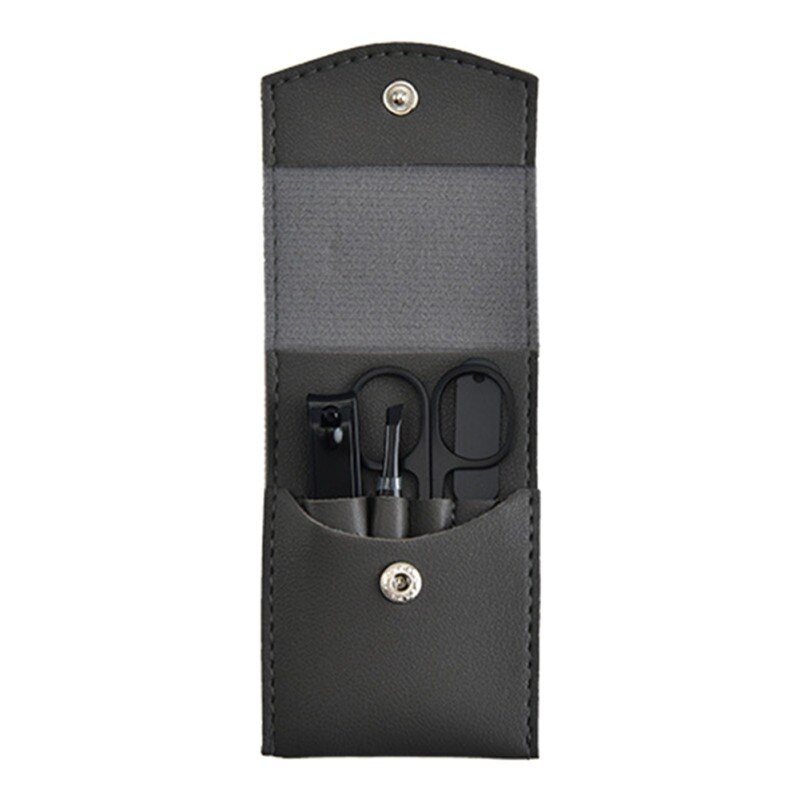 4 Pcs Of Leather Nail Clippers Set Nail Clipper Sc... – Grandado