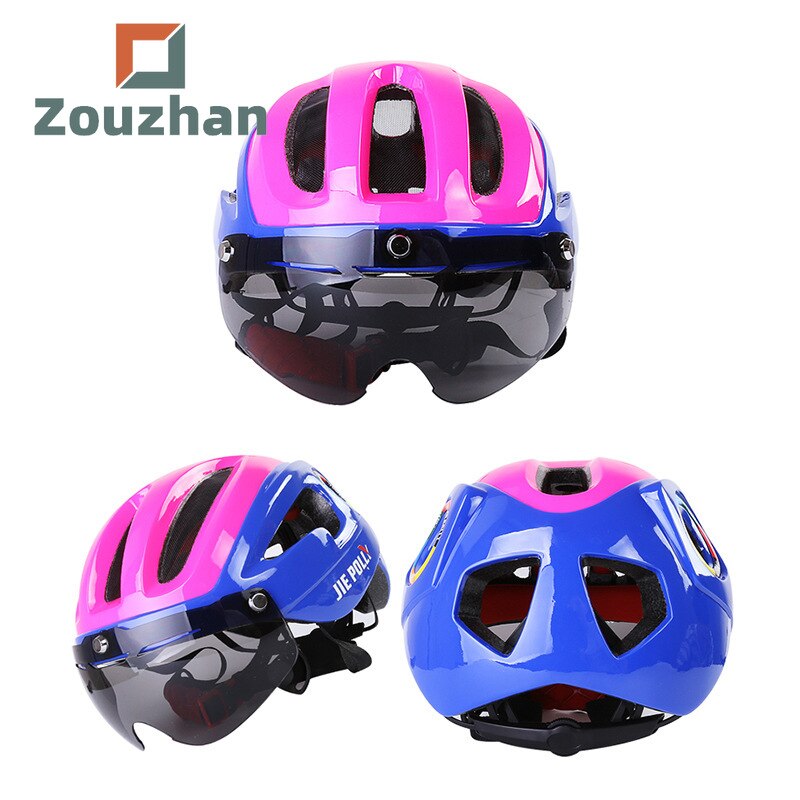 ZOUZHAN Goggles integrated bicycle helmet bicycle ... – Grandado
