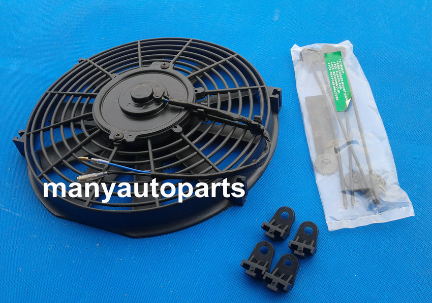 7 "12 V Slanke Radiator Koeling Thermo Fan & Monta... – Grandado