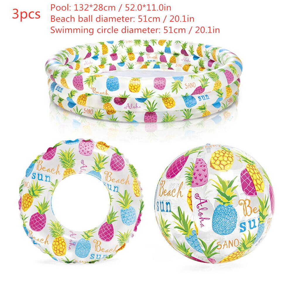 3-Ring Inflatable Swimming Pool Inflatable Kiddie ... – Vicedeal