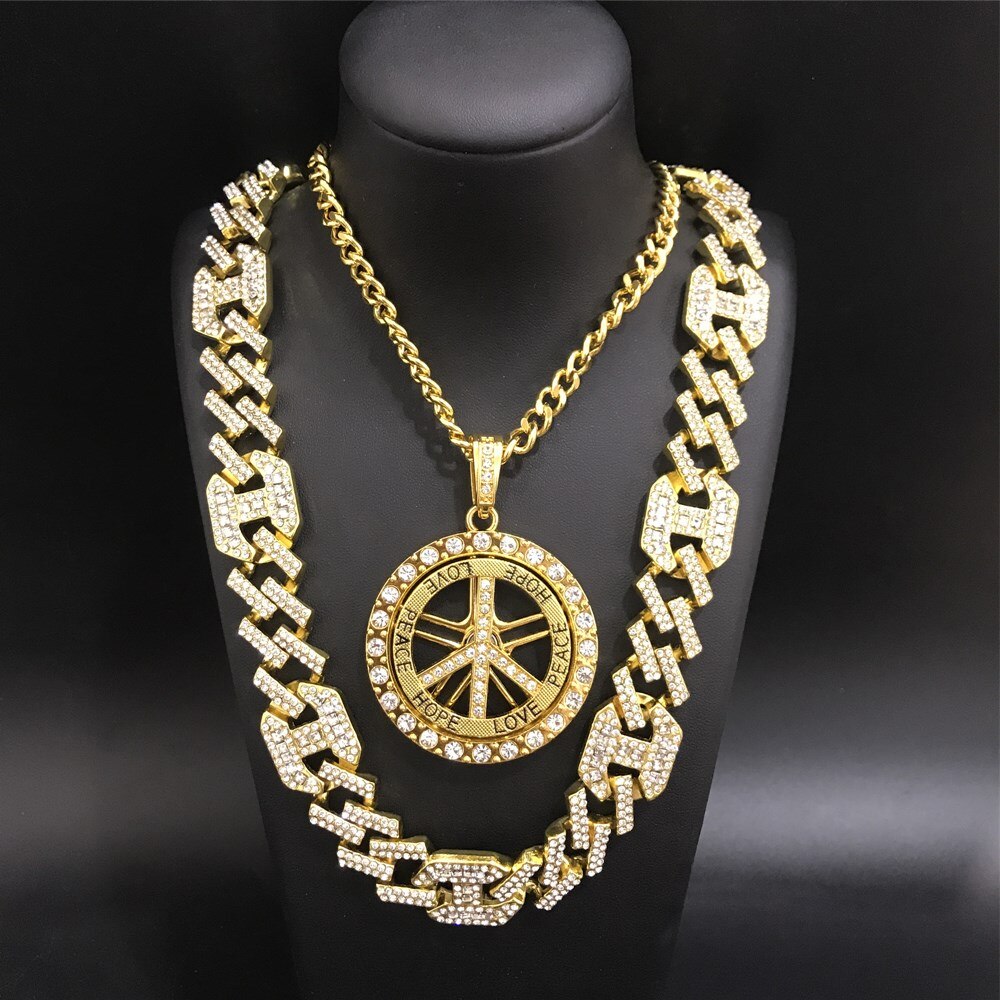 Hip Hop Men Gold Color Neckalce Masked Man Anti-te... – Grandado