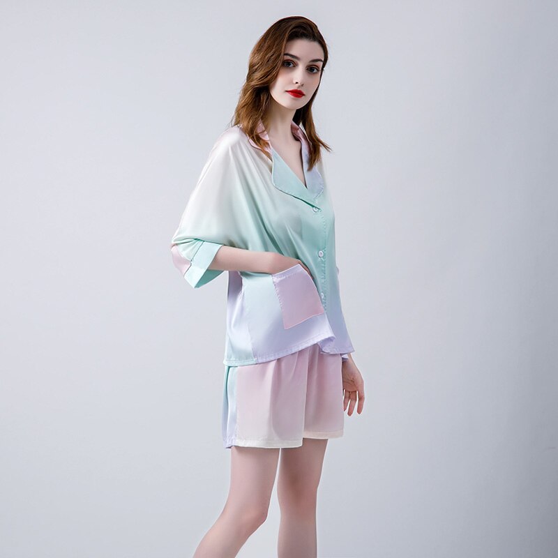 Summer Ladies Pajamas Set Simple Style Comfort Sil... – Grandado