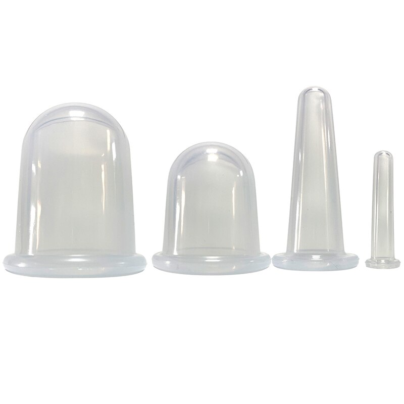 4 Stks/set Siliconen Anti Cellulite Cup Vacuüm Massage Zuignappen Body ...