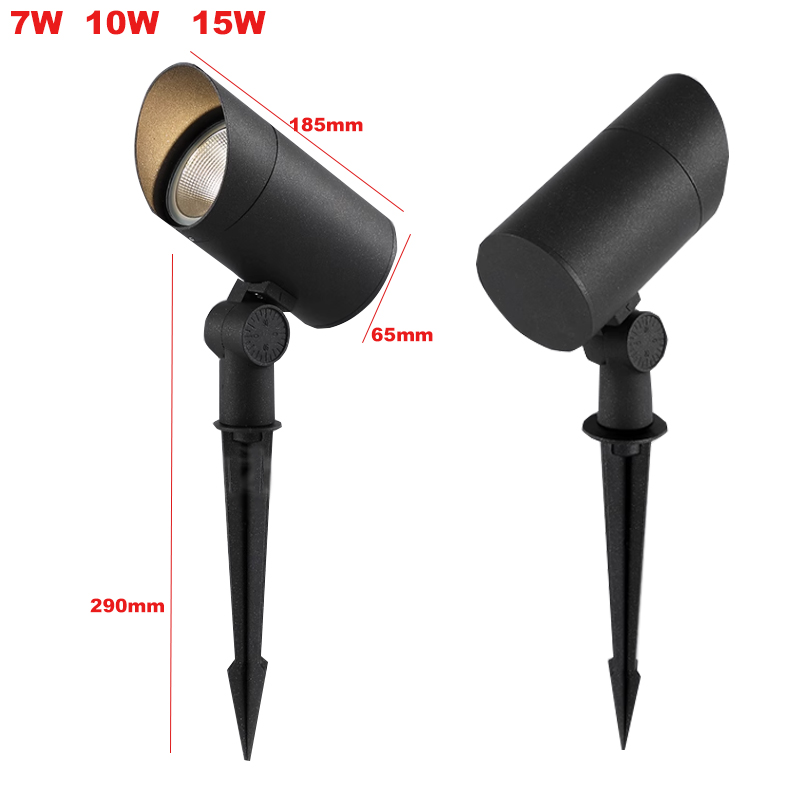 LED COB Spike Lawn Lamp 10W 15W Outdoor Garden Lig... – Grandado