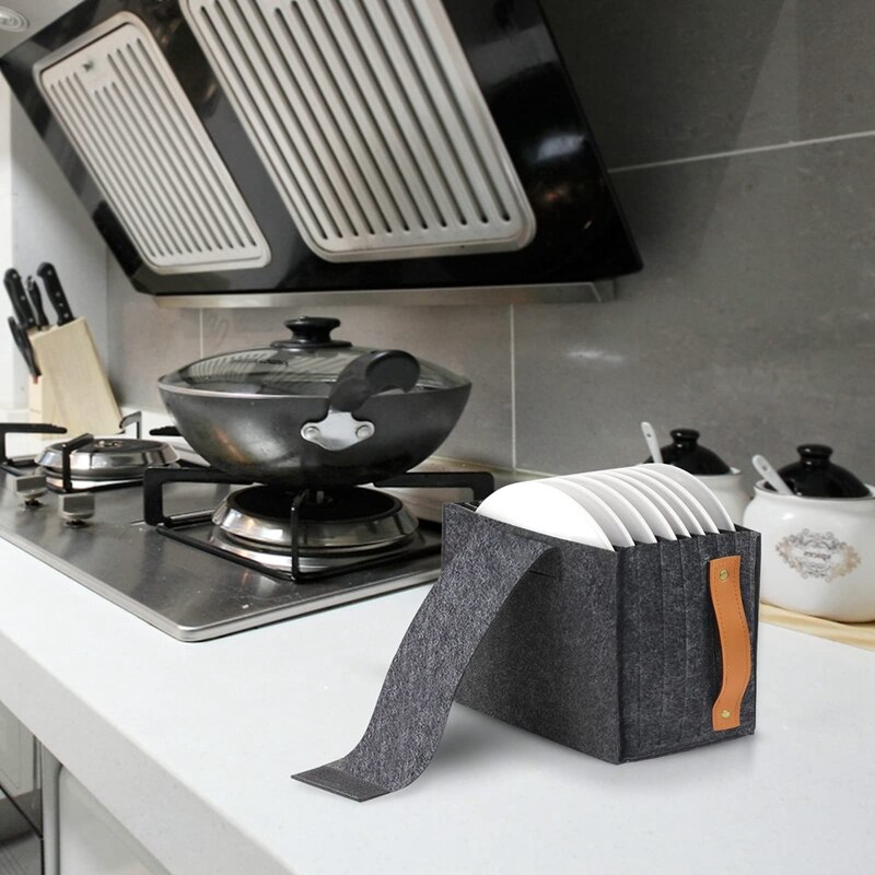 Foldable Plate And Bowl Holder Portable Felt Stora... – Vicedeal