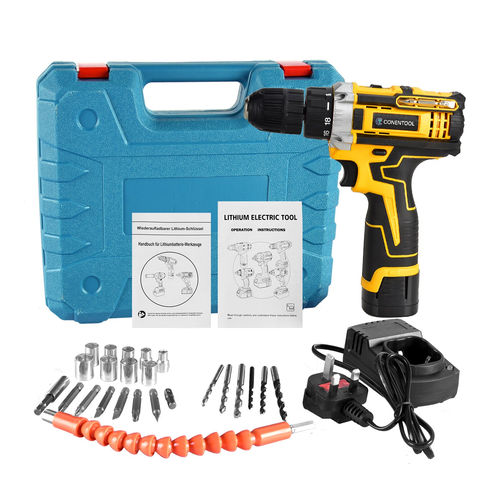 CONENTOOL 18V Rechargeable Cordless Electric Screw... – Vicedeal