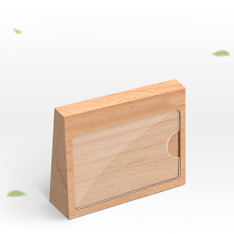 Solid Wood Base Acrylic Sign Holder Menu Poster In... – Grandado