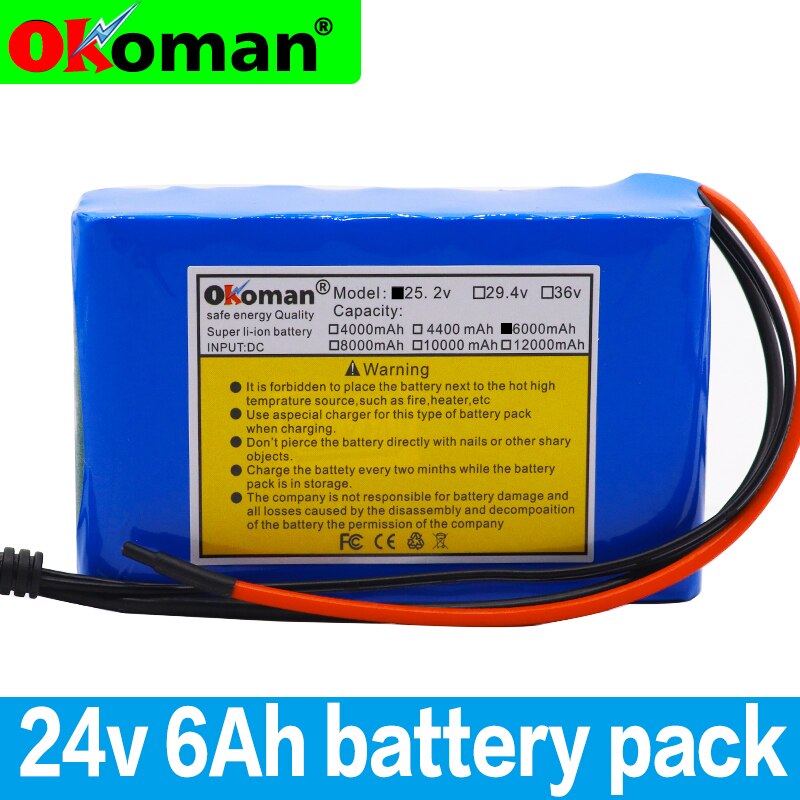 6s2p 24V 6Ah 18650 Battery Lithium Battery 25.2v 6... – Grandado