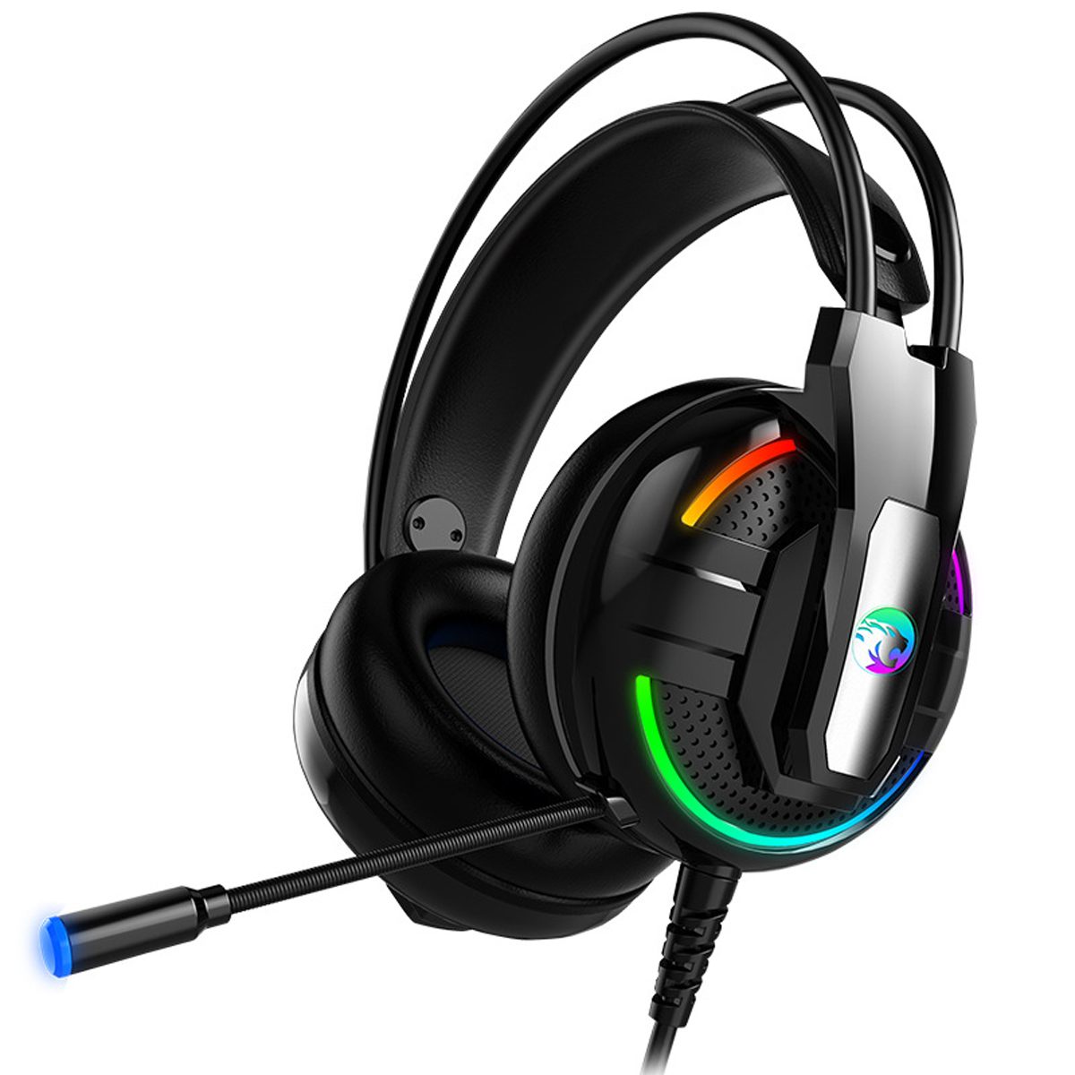 LEORY 3.5mm Gaming Headset MIC LED Colorful Light ... – Vicedeal