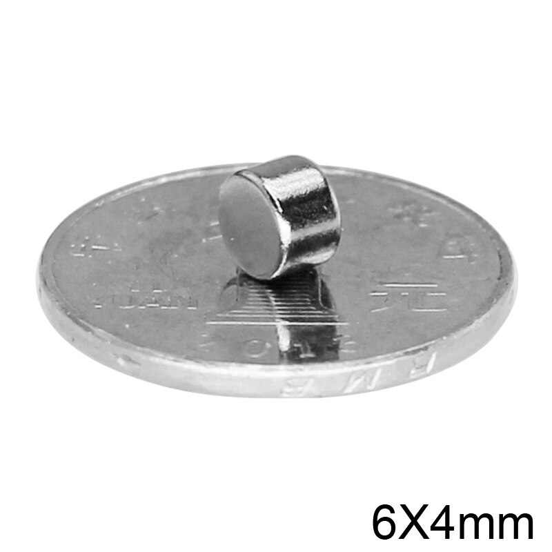 20~1000pcs 6x4 mm Permanent Small Round Magnet 6mm... – Grandado