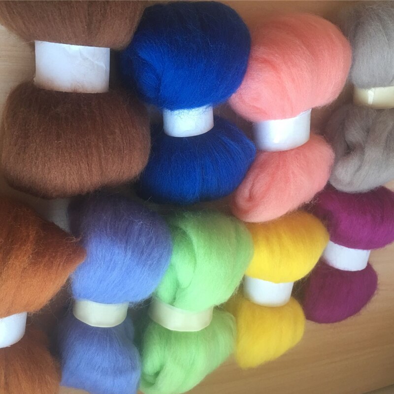 WFPFBEC wool for felting 90g 9colors 10g/color woo... – Grandado