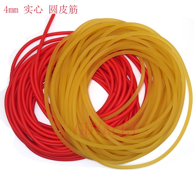 10 meter (394 tum 4 mm massiv slangbella runt gumm... – Vicedeal
