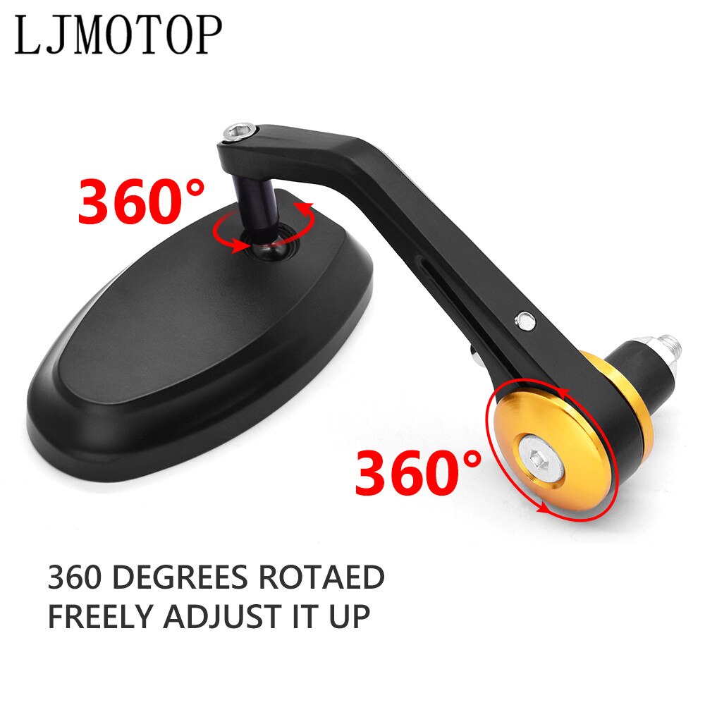 CNC Motorcycle Mirror 7/8" Handle Bar End Aluminum... – Grandado