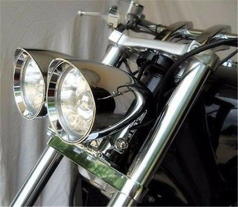 Black Bottom Mount Dual Motorcycle Headlight Brack... – Vicedeal
