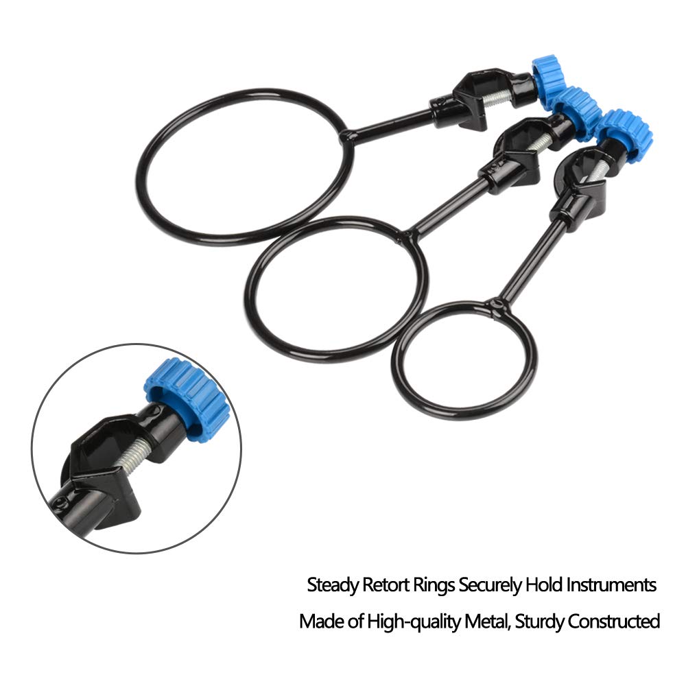 Support Retort Ring Set 3pcs Iron Lab Support Ring... – Vicedeal