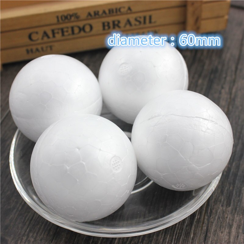 9 slags polystyren styrofoam skumkugle i forskellige størrelser hvide håndværkskugler til diy ...