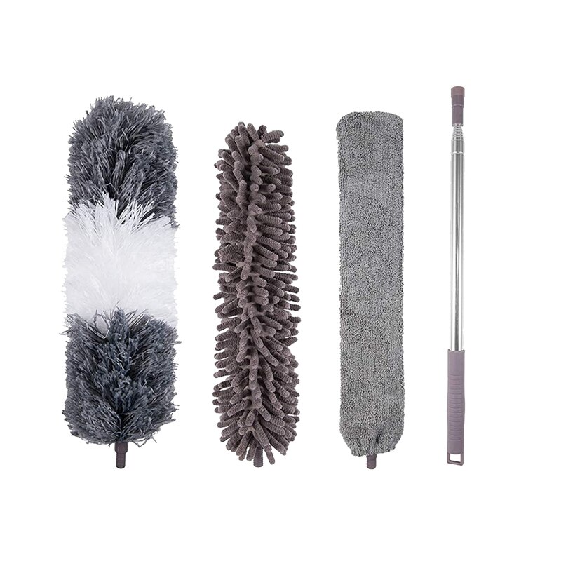 Microfiber Stofdoek Met Extension Pole, Wasbaar, B... – Grandado