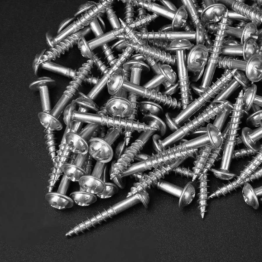 100 st förzinkad -25mm sneda självgängande skruva... – Grandado