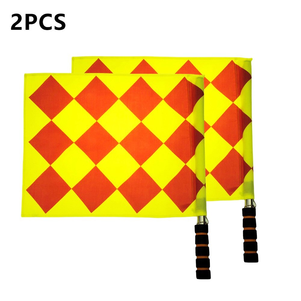 2pcs Checkered Referee Flag Football Referee Flag – Grandado