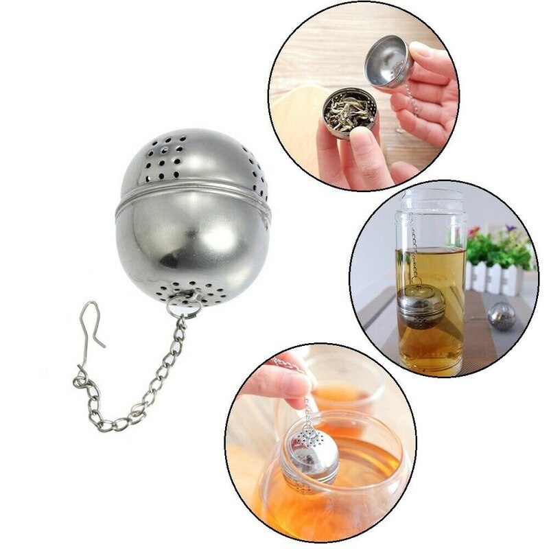 Tea Set Stainless Steel Tea Infuser Sphere Locking... – Grandado