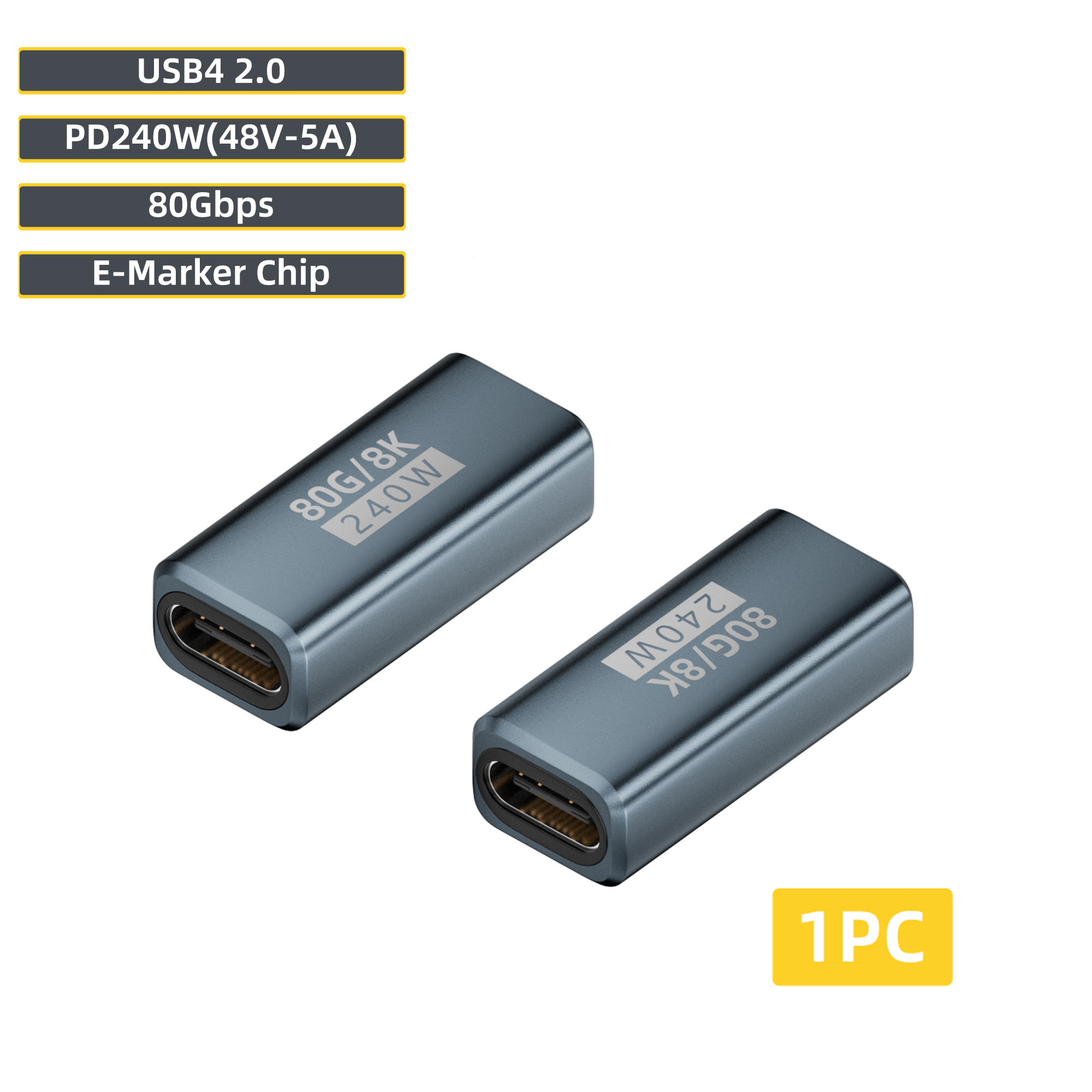 USB C Extender Adapter 240W Cable Extension Type-C... – Grandado