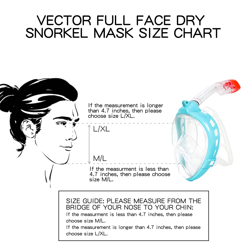 VECTOR Underwater Diving Mask Men Women Full Face ... – Vicedeal