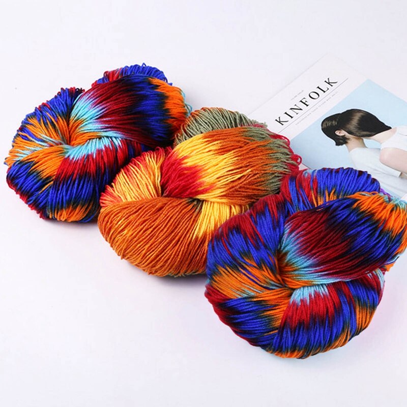 5Pcs Acryl Garen Wol Fancy Sectie Geverfd Pure Acr... – Vicedeal