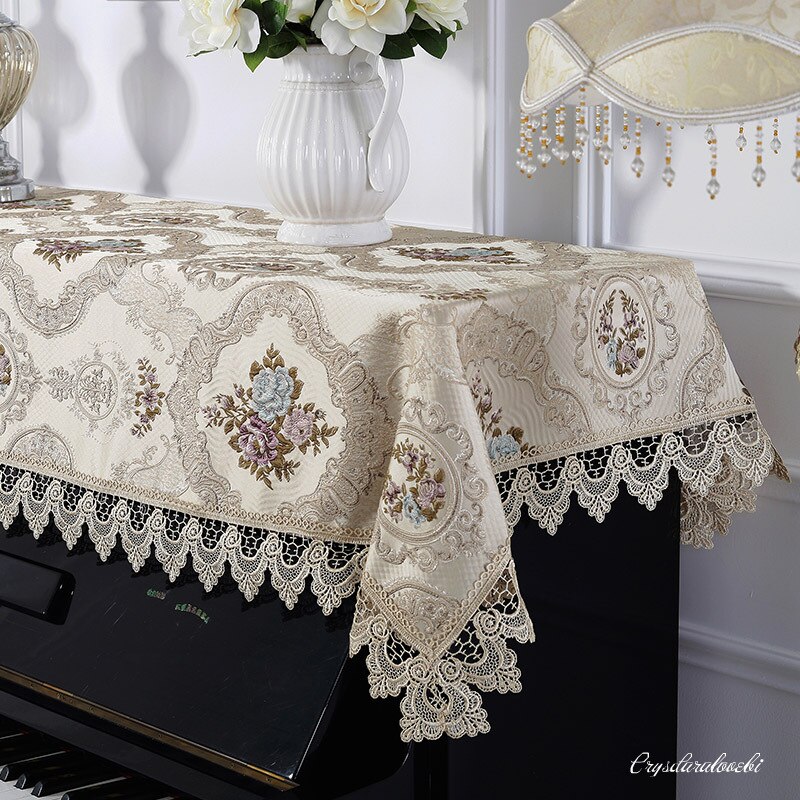 Kant Piano Cover Borduur Europese Doek Cover Stofd... – Vicedeal