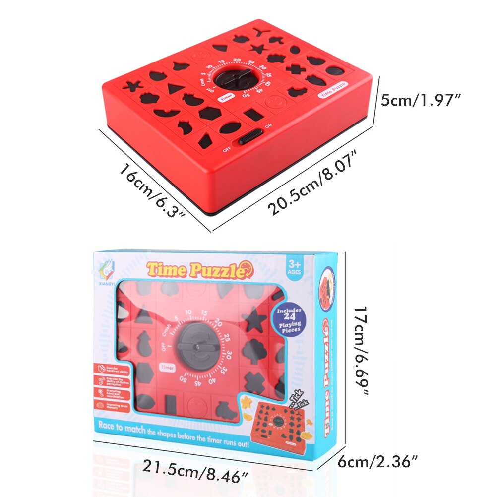 Children Funny Board Games Timing Time Matching Pu... – Grandado