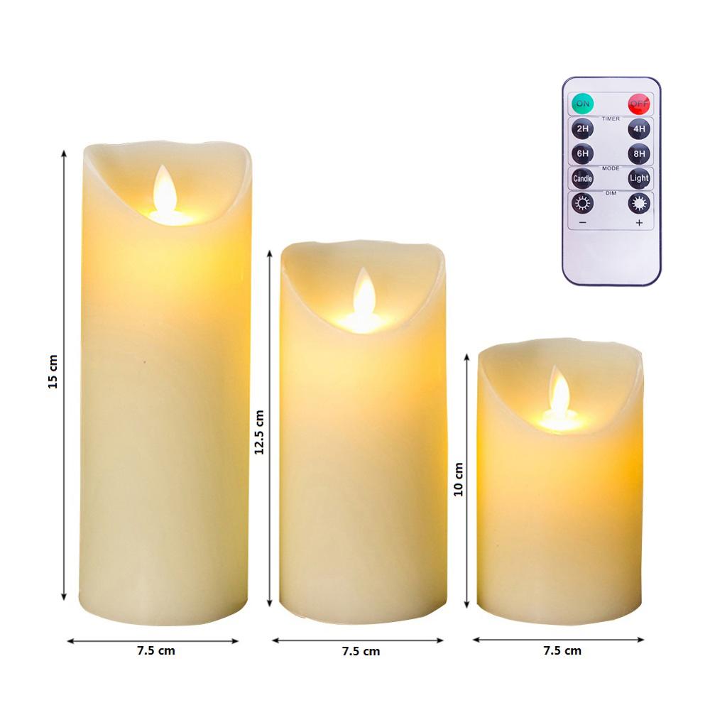 LED Flameless Candles Light Smooth Flickering Para... – Vicedeal