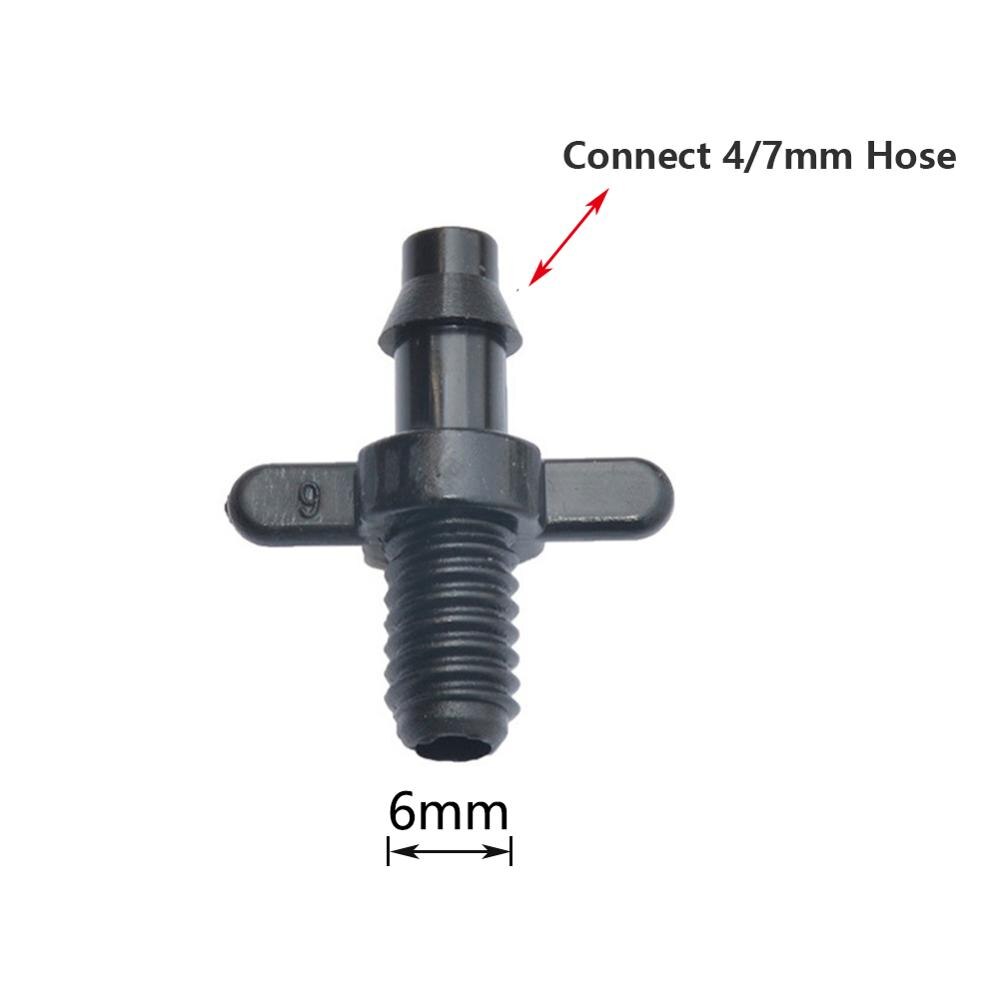 50 pcs 4/7mm Threaded Connector 1/4"Irrigation Con... – Grandado