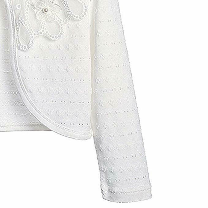 Brand Girls Long Sleeve Kids Lace Bolero Shrug Pea... – Grandado