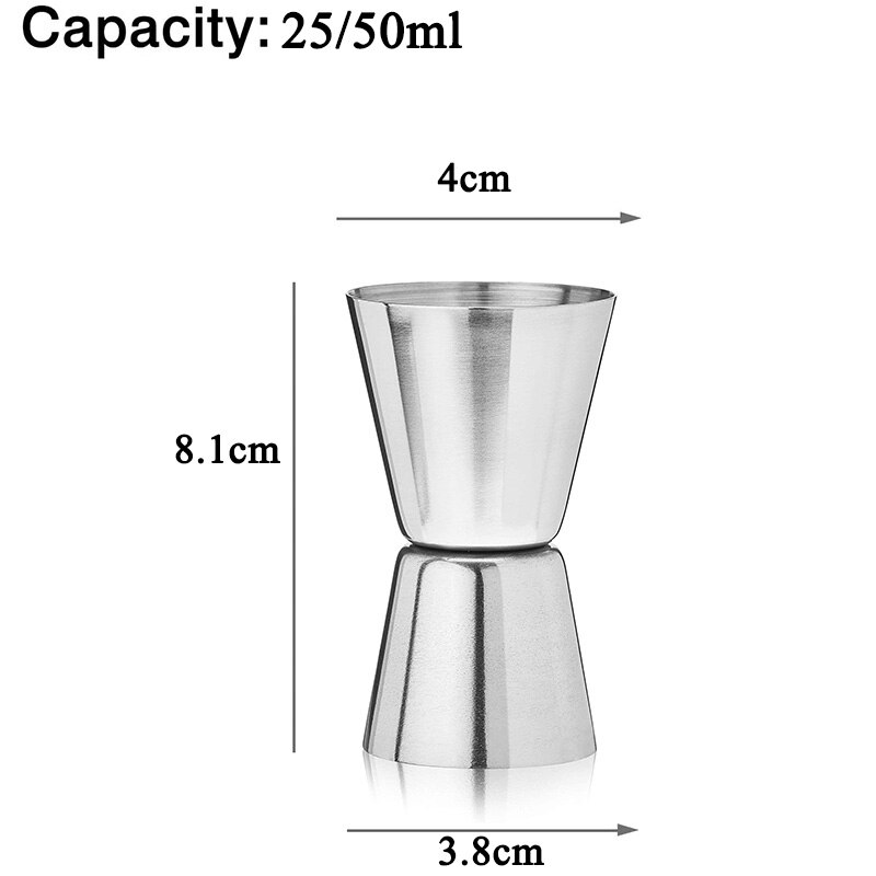 25/50ml Cocktail Measure Cup Stainless Steel Doubl... – Grandado