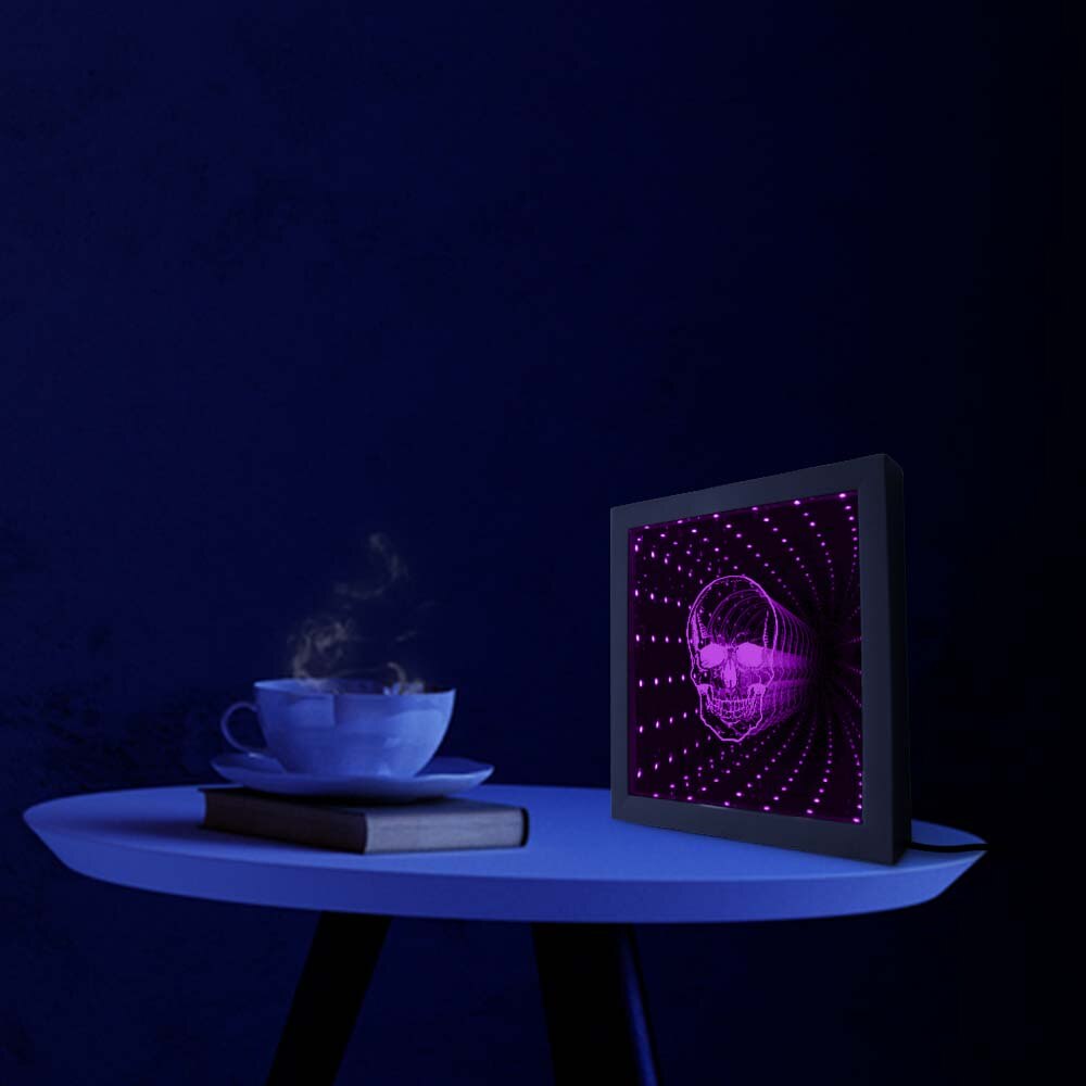 Skull Head LED Infinity Mirror Color Changing LED ... – Grandado