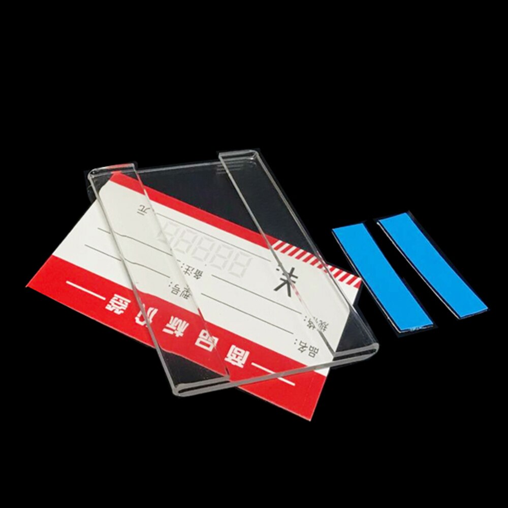 10 pcs Acrylic Clear Plastic Desk Sign Label Stand... – Vicedeal