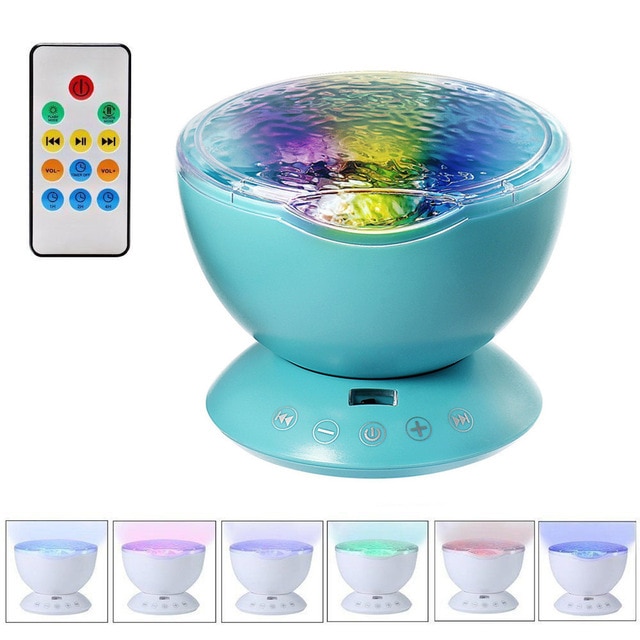 Ocean Wave Projector Night Light Remote Control St... – Grandado