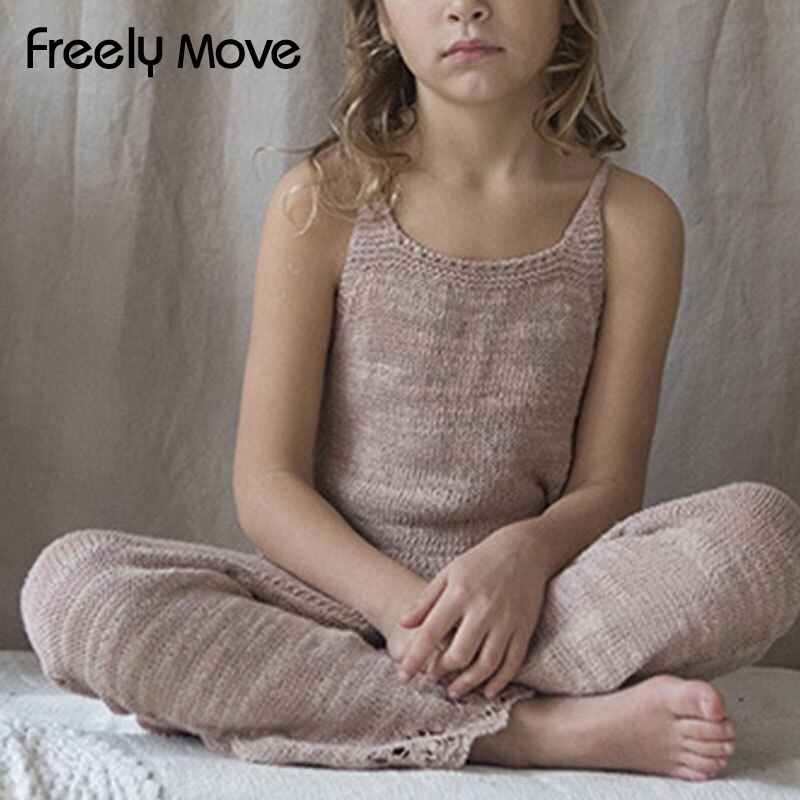 Freely Move Girls Sleeveless Tank Tops Soild Knit ... – Grandado