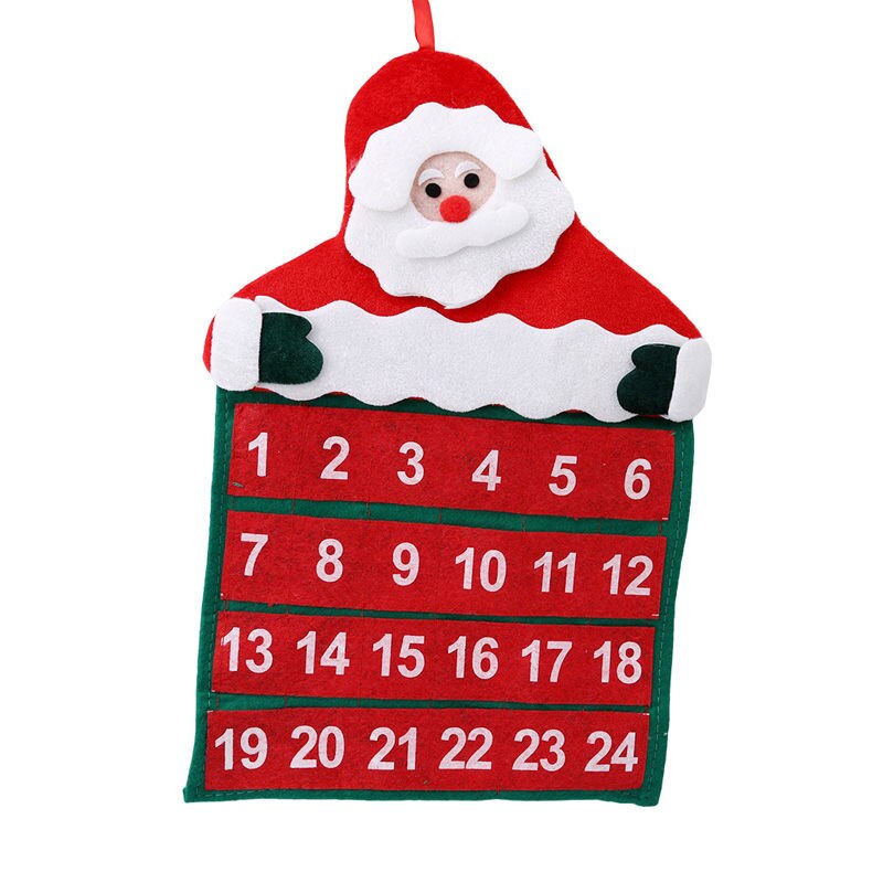 Christmas Santa Claus Calendar Kalendar Xmas Adven... – Grandado