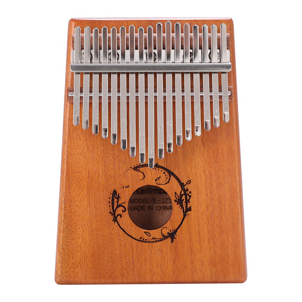 17 Keys Mahogany Wood Kalimba Percussion Musical I... – Grandado