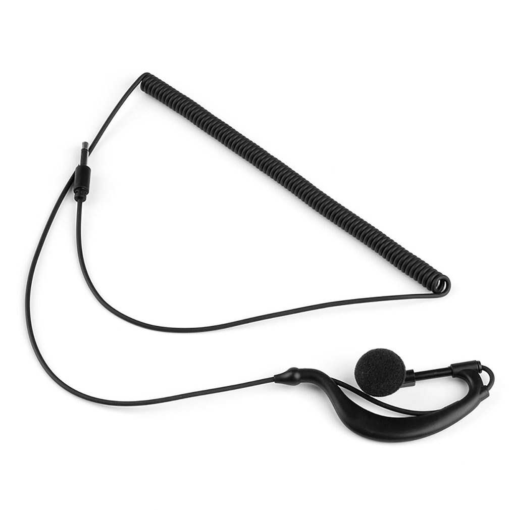 3.5mm Curved Mono Earphone Listen Only Earpiece Fo... – Grandado