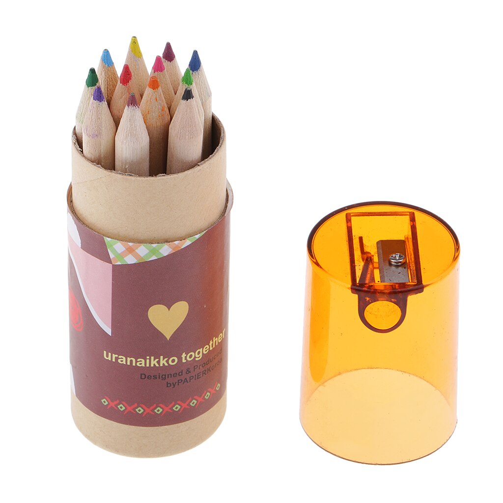 12 Pieces /set Portable 12 Colors Mini Wood Pencil... – Vicedeal